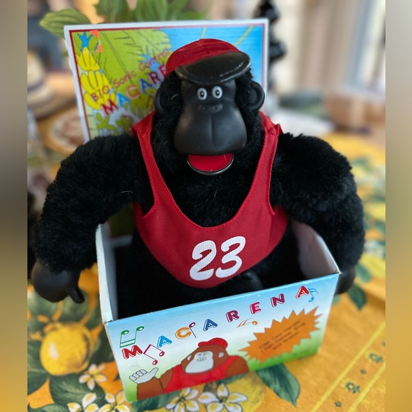 magogo | Toys | Vintage 9s Magogo Macarena Gorilla 23 Red Shirt Hat ...
